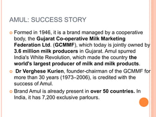 Amul in rural markets | PPTX