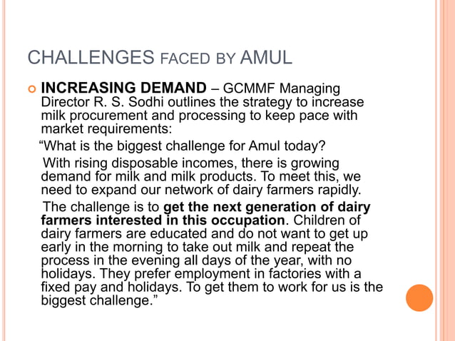 Amul in rural markets | PPTX | Agriculture | Industries