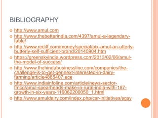 Amul in rural markets | PPTX