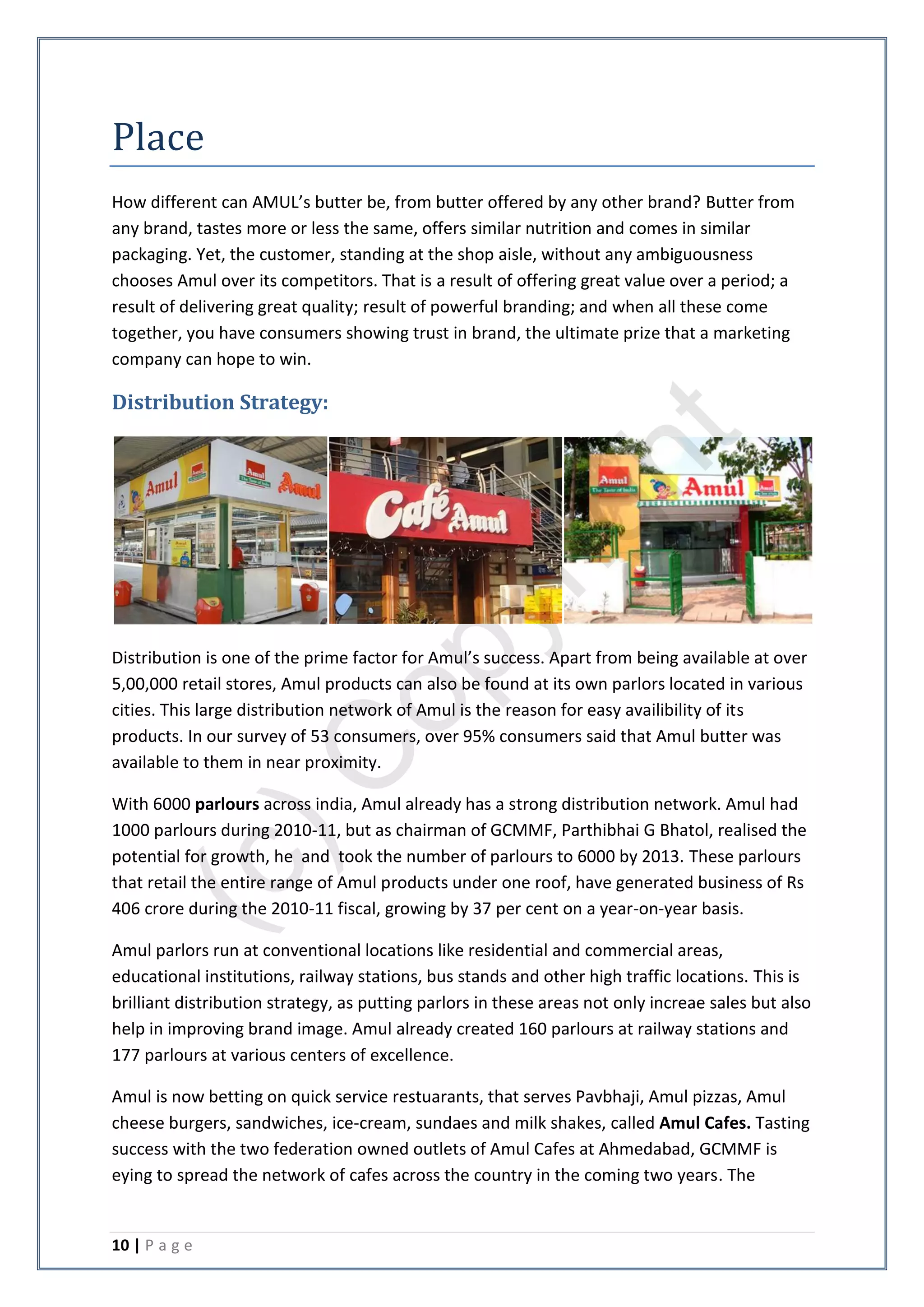 Project: Analysis of Marketing and Branding Strategies of Amul Butter | PDF