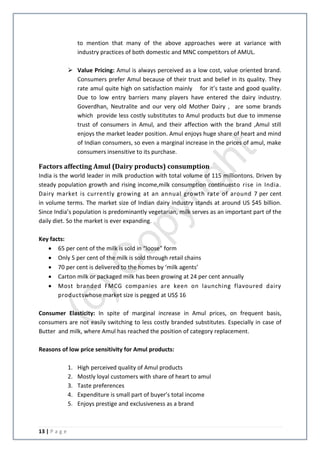 Project: Analysis of Marketing and Branding Strategies of Amul Butter | PDF