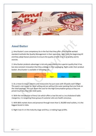 Project: Analysis of Marketing and Branding Strategies of Amul Butter | PDF