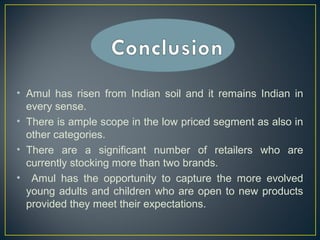 Amul presentation by ibs students | PPT