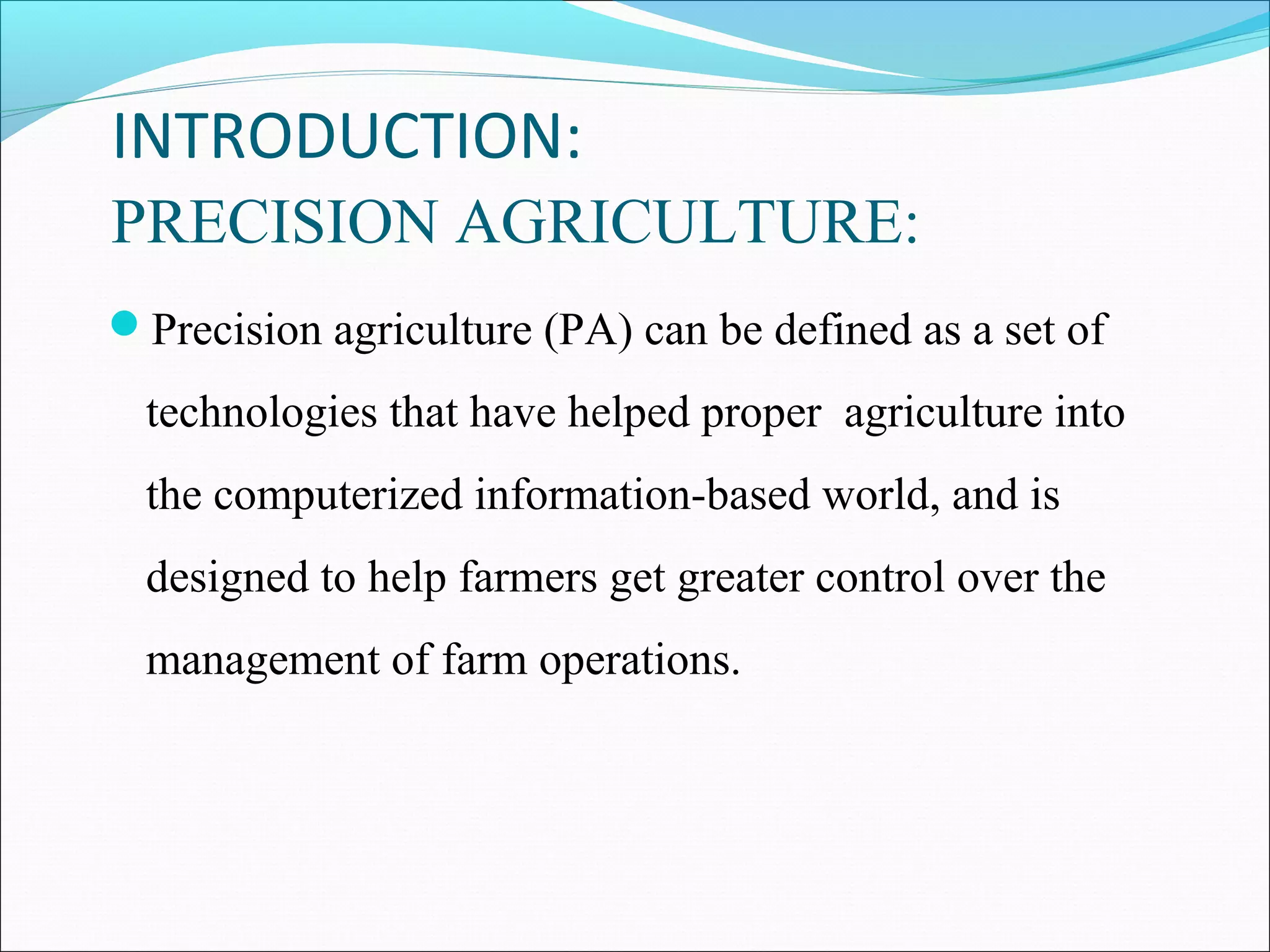 GPS IN PRECISION AGRICULTURE | PPT