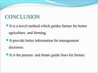GPS IN PRECISION AGRICULTURE | PPT
