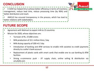 E-SCM at Amul | PPTX