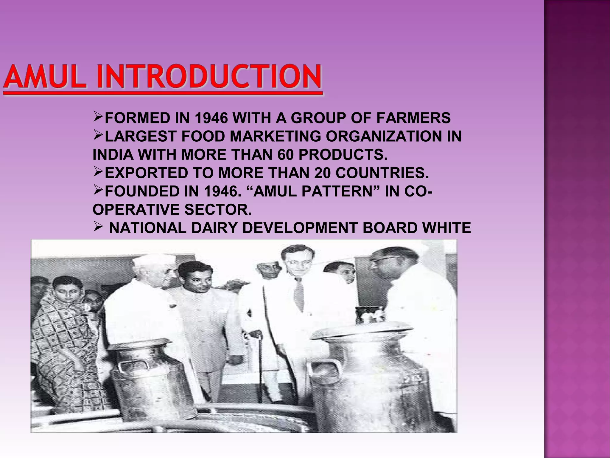 Amul presentation | PPT | Agriculture | Industries