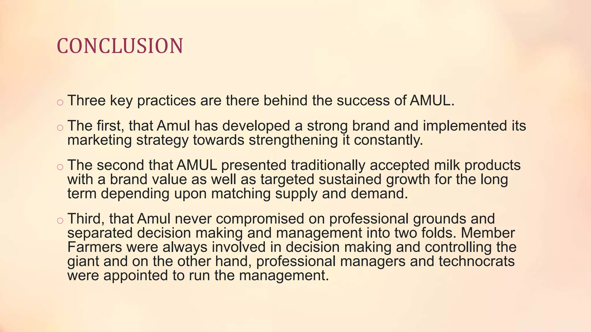 Amul presentation | PPTX