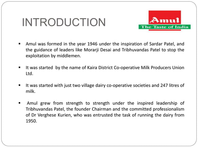 Amul presentation | PPT