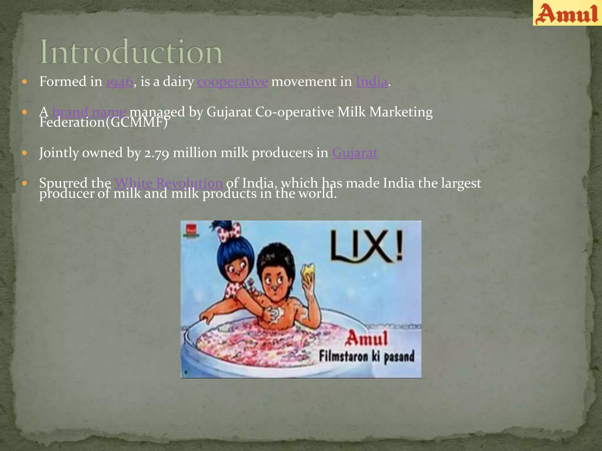 Amul project ppt | PPTX