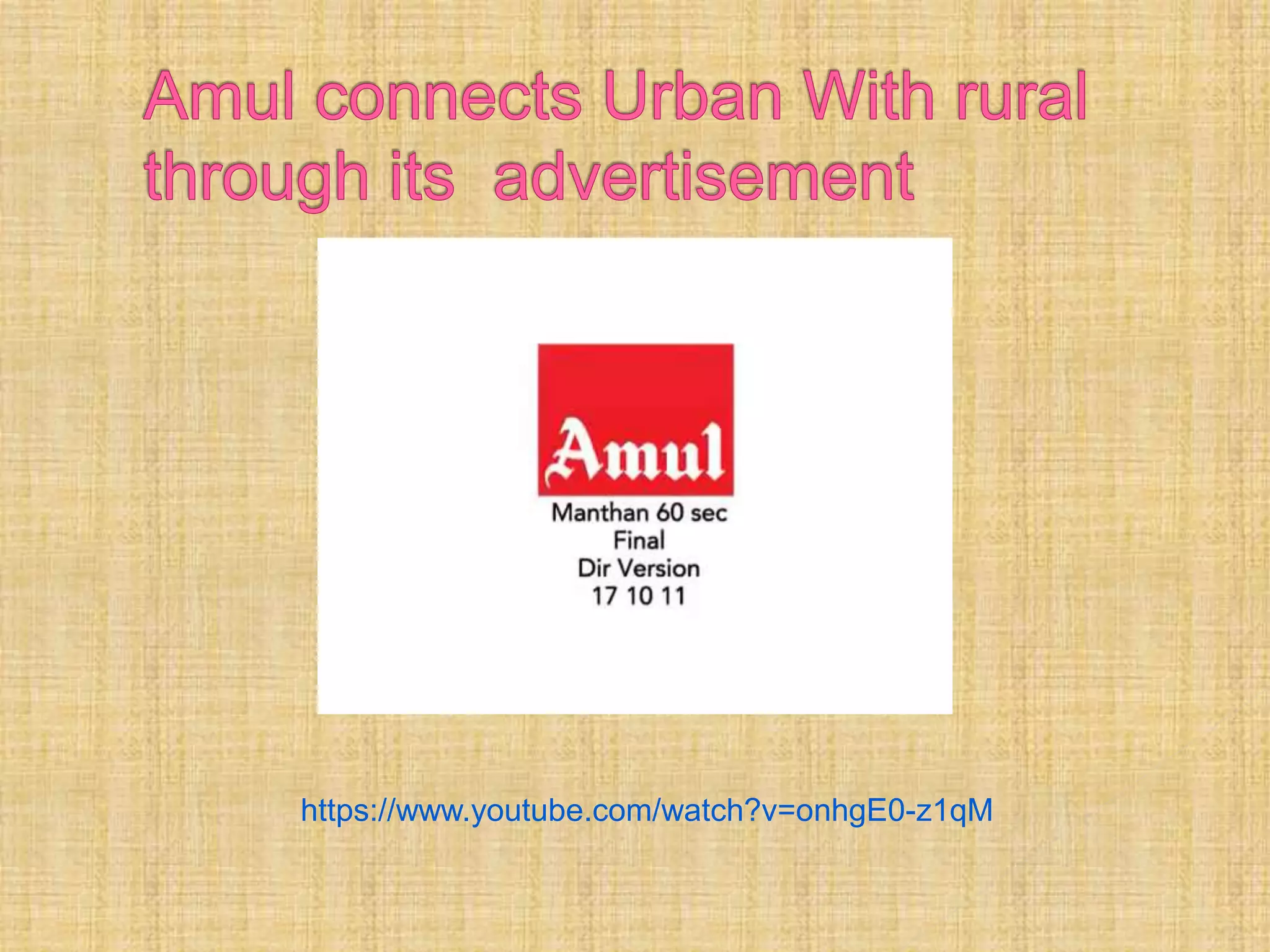 Amul pr presentation1 | PPTX | Business | Business and Finance