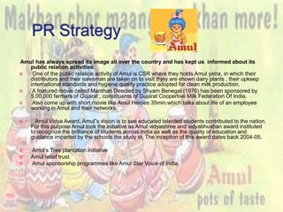 Amul pr presentation1 | PPTX | Business | Business and Finance