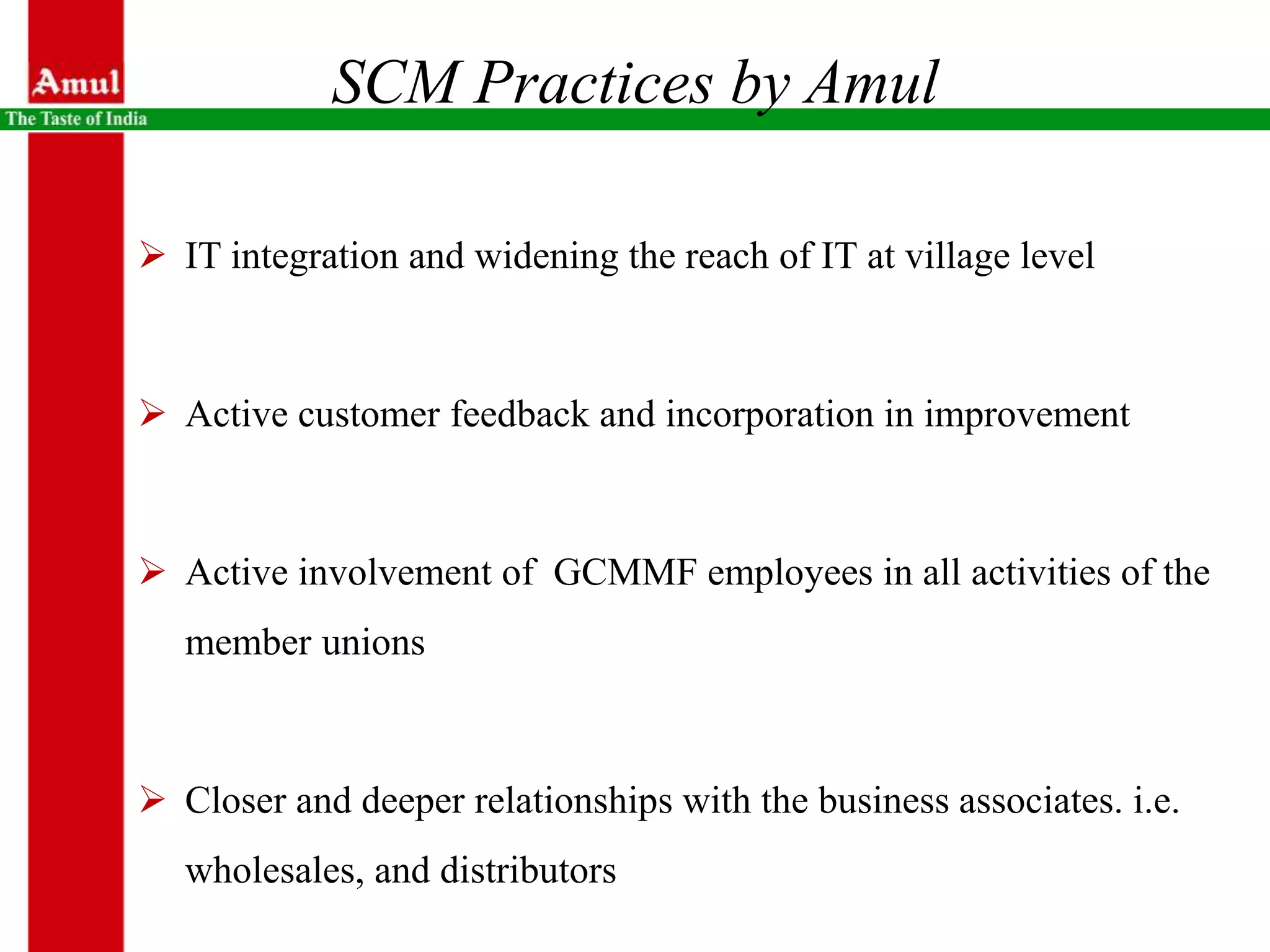 SCM & CRM of Amul | PPTX