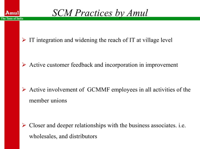 SCM & CRM of Amul | PPTX
