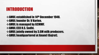 Amul shifts focus to dark chocolates. | PPTX | Commodities | Economy