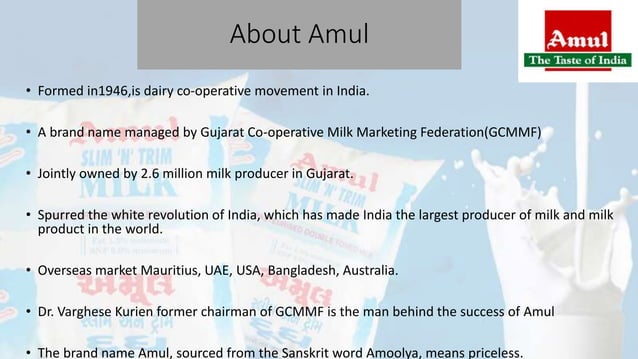 Amul strategy presentation ppt | PPTX