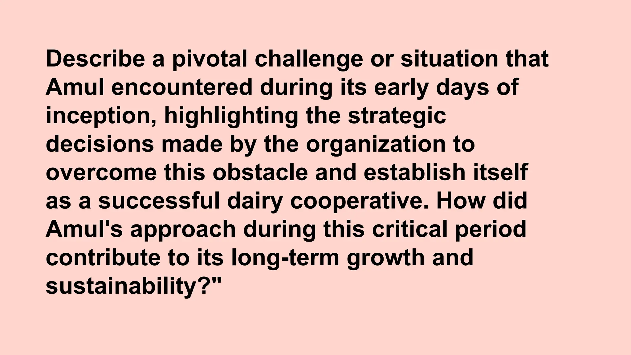 Presentation of Case study on amul company | PPTX