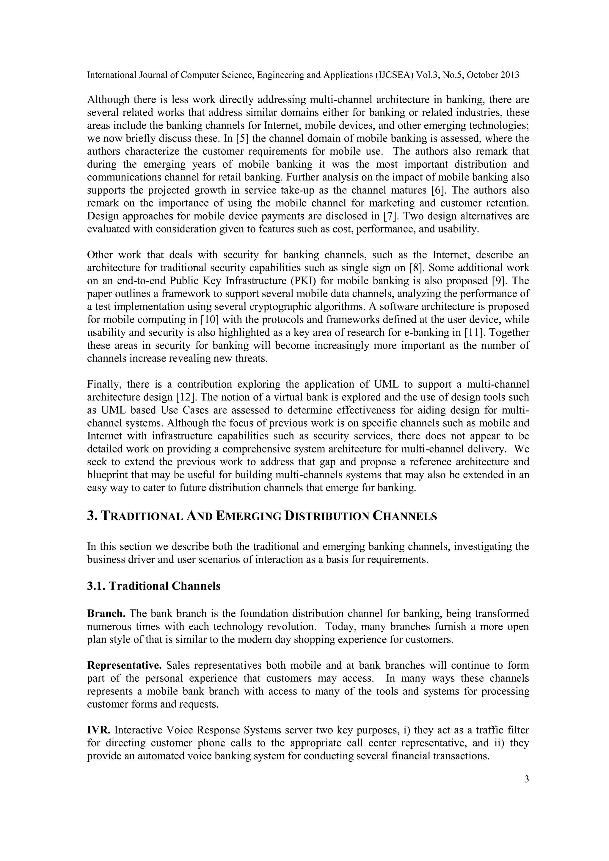 A multi channel system architecture for banking | PDF