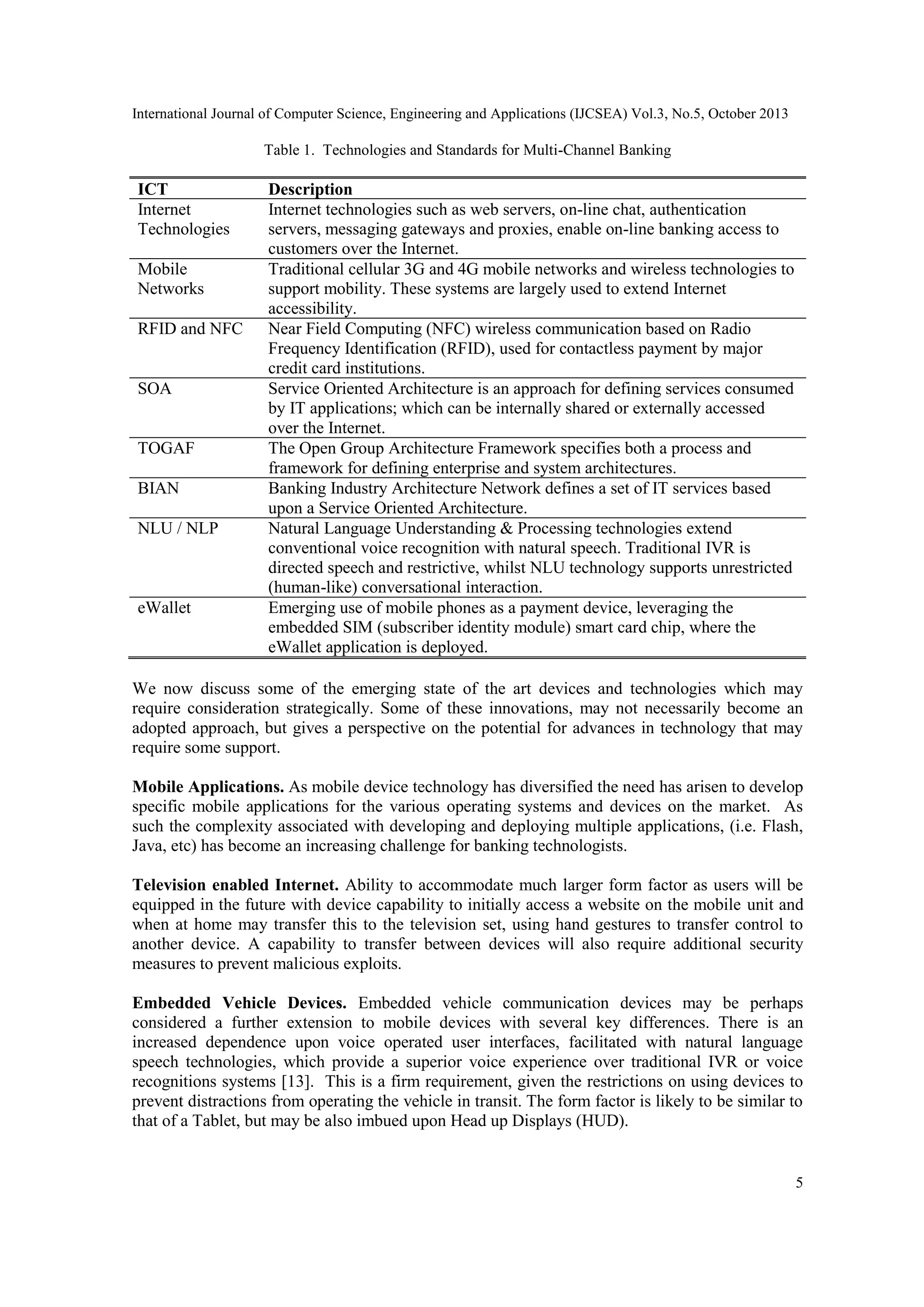 A multi channel system architecture for banking | PDF