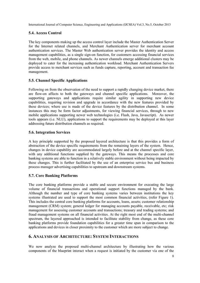 A multi channel system architecture for banking | PDF