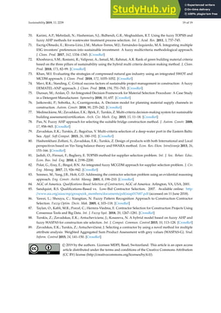 A Multi-Criteria Decision-Making Model To Choose The Best Option For Sustainable Construction ...