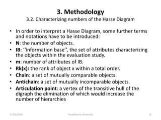 A multi criteria evaluation of environmental databases using hasse | PPTX