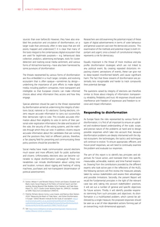 A multi-dimensional approach to disinformation | PDF