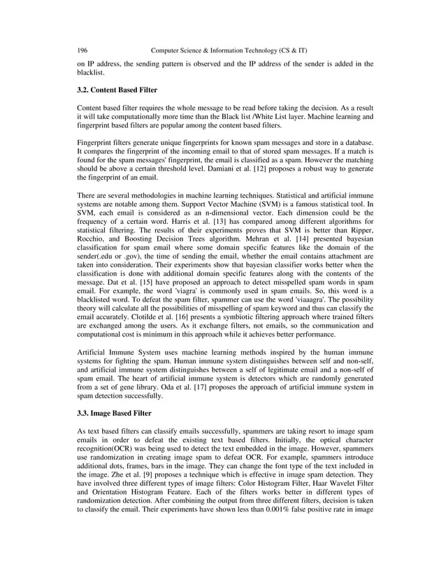 A multi layer architecture for spam-detection system | PDF