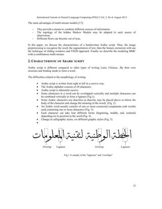 A MULTI-STREAM HMM APPROACH TO OFFLINE HANDWRITTEN ARABIC WORD ...