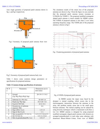 iaetsd A multiband mimo microstrip patch antenna for wireless | PDF