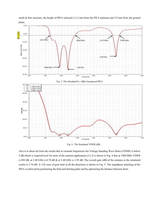 A Multi-Band PIFA with Slotted Ground Plane | PDF