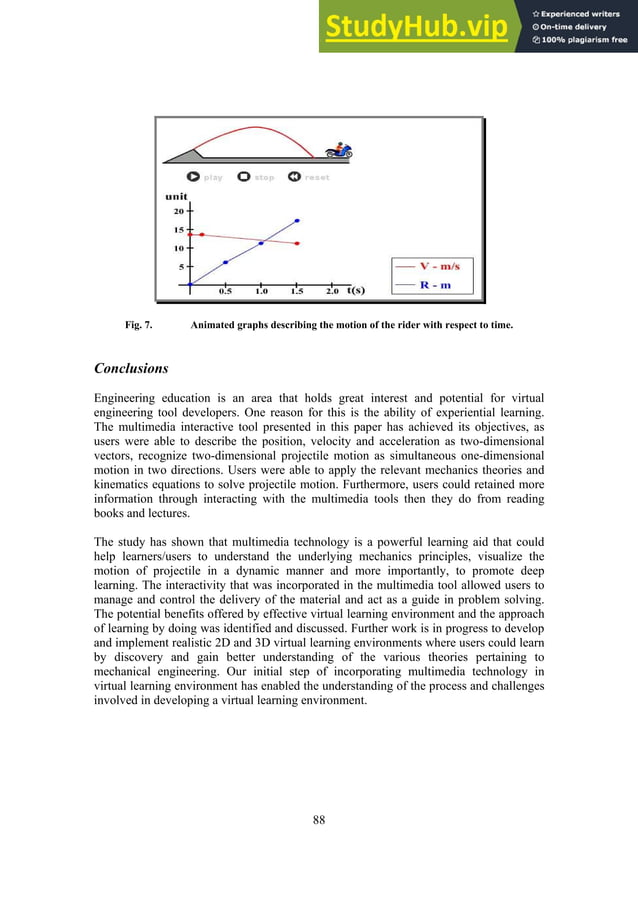A Multimedia Visualization Tool For Solving Mechanics Dynamics Problem | PDF