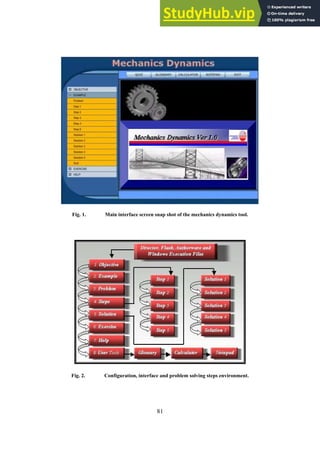 A Multimedia Visualization Tool For Solving Mechanics Dynamics Problem | PDF
