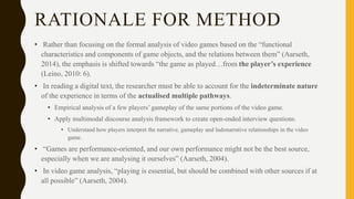 A multimodal discourse analysis of video games (toh weimin) | PPTX