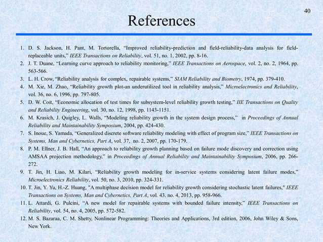 A multi phase decision on reliability growth with latent failure modes | PPT