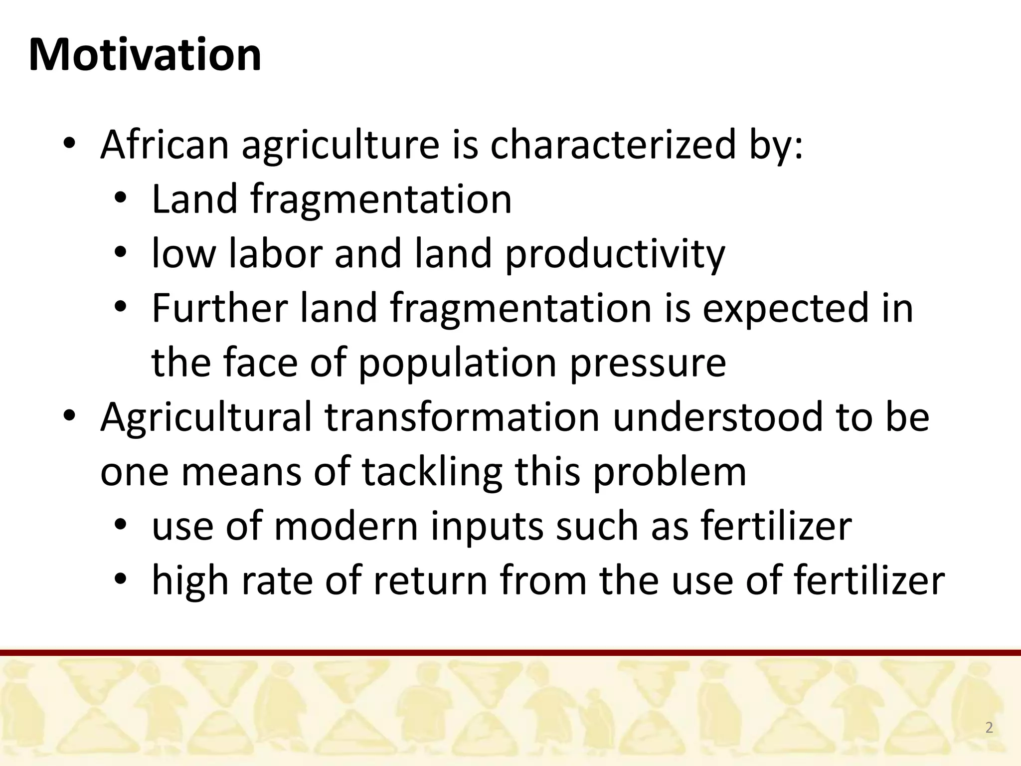 A multiple hurdle model of crop choice and fertilizer use: Evidence ...