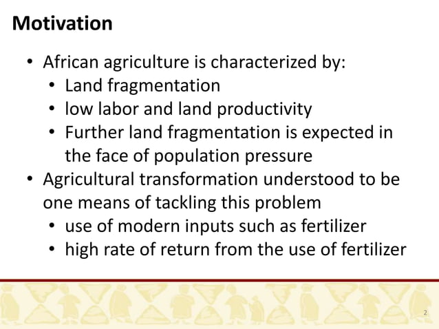 A multiple hurdle model of crop choice and fertilizer use: Evidence ...