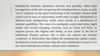 A multiplex world order. powerpoint presentaion | PPT