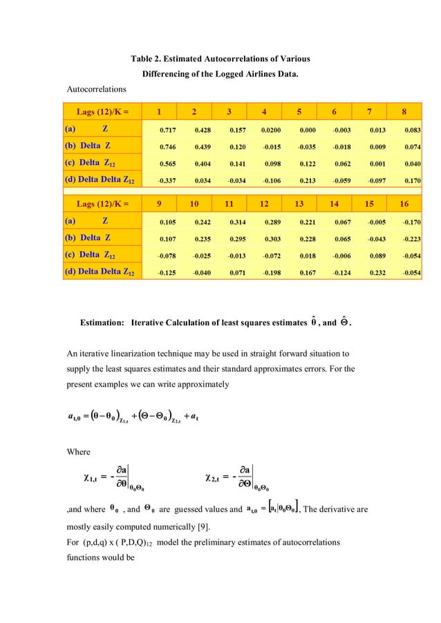 A multiplicative time series model | PDF