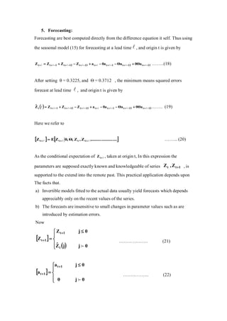 A multiplicative time series model | PDF
