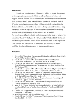 A multiplicative time series model | PDF