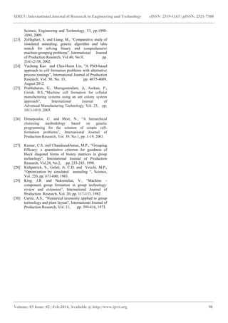 A multi stage heuristic for manufacturing cell formation | PDF