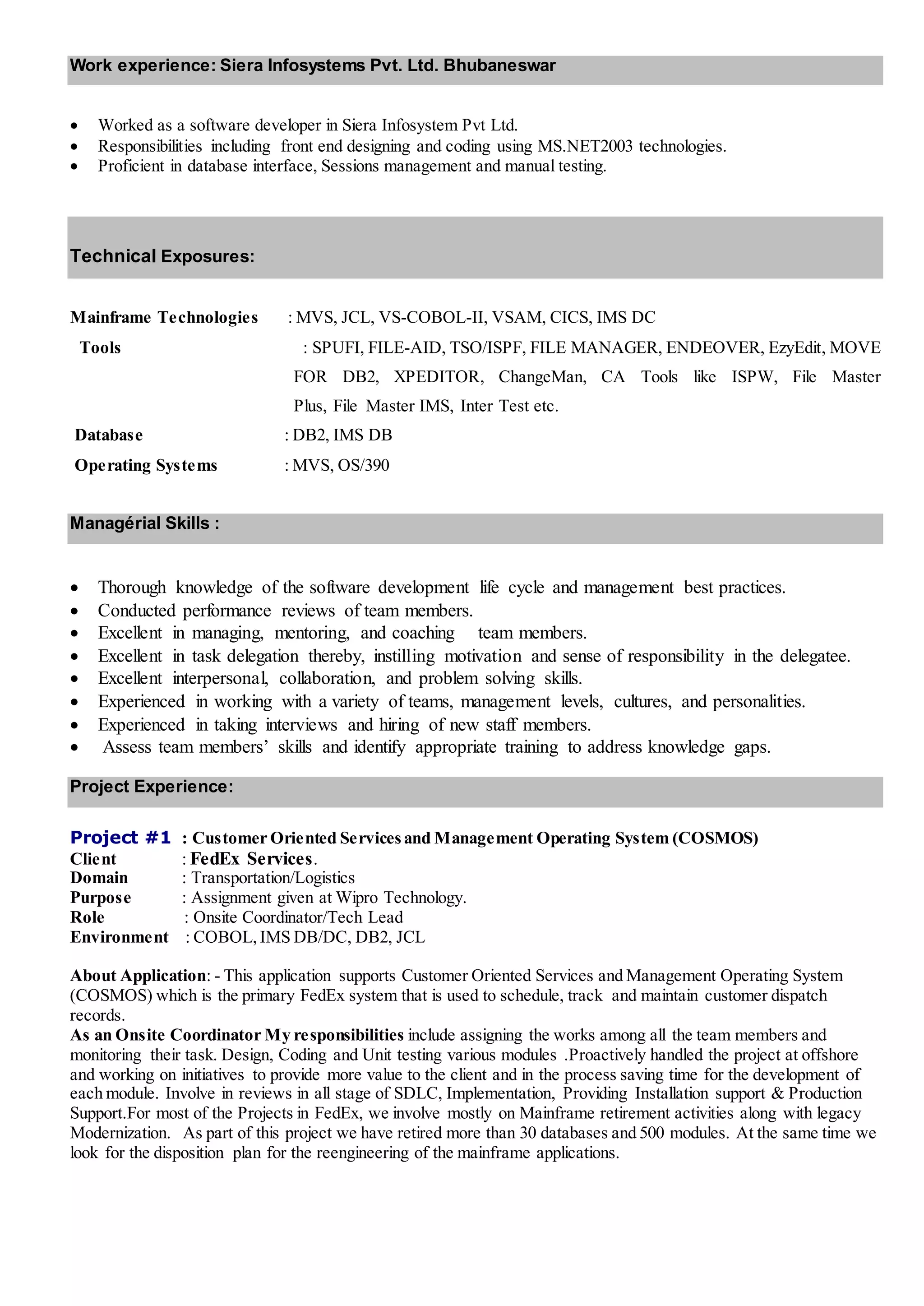 Amulya kumar sahoo resumev | DOCX