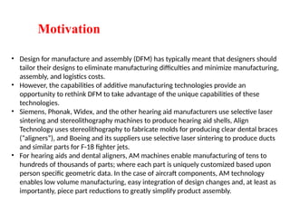 Design for Additive Manufacturing as Per DBATU Syllabus | PPT
