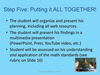 Amusement Park Math WebQuest | PPTX