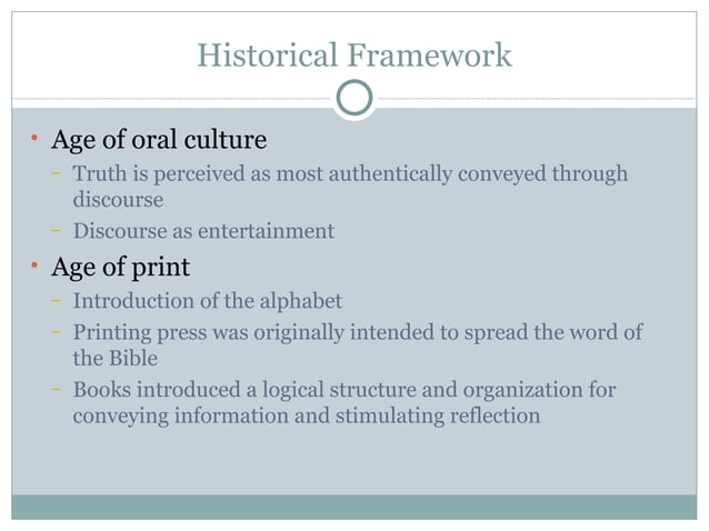 Amusing Ourselves To Death | PPT