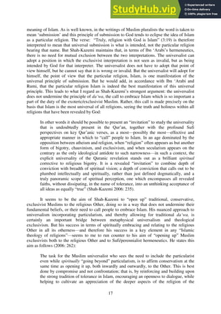 A Muslim Response To The Christian Theology Of Religions | PDF