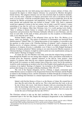 A Muslim Response To The Christian Theology Of Religions | PDF