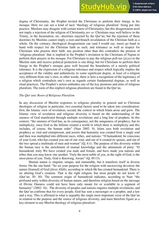 A Muslim Response To The Christian Theology Of Religions | PDF