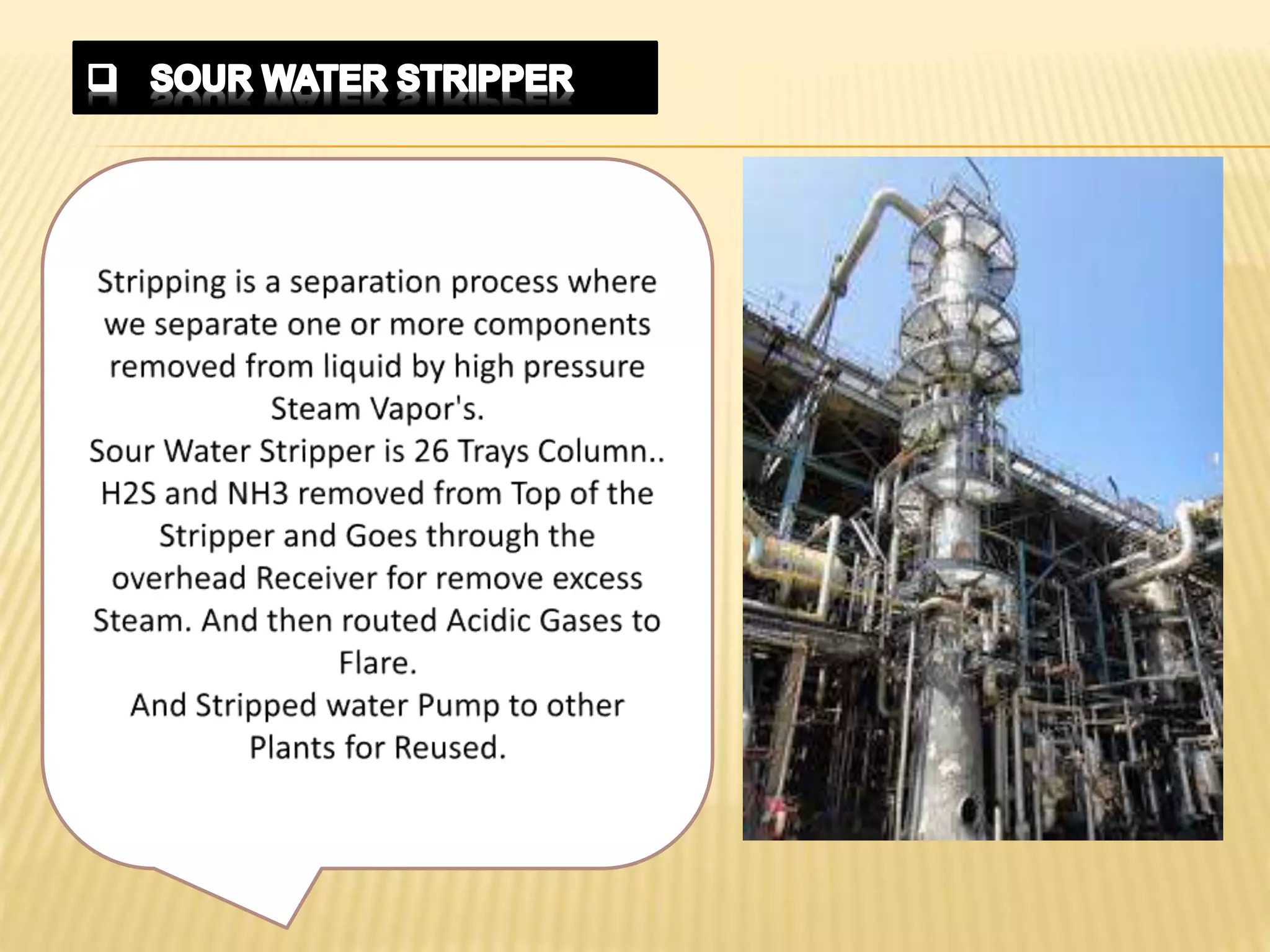 Amine Unit And Sour Water Unit | PPTX